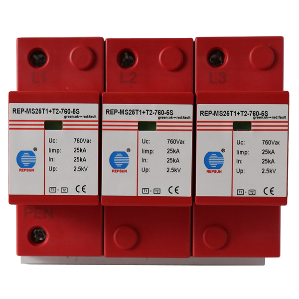 T1+T2 Surge Protector for Wind Turbine, combination TypeI +TypeII surge ...