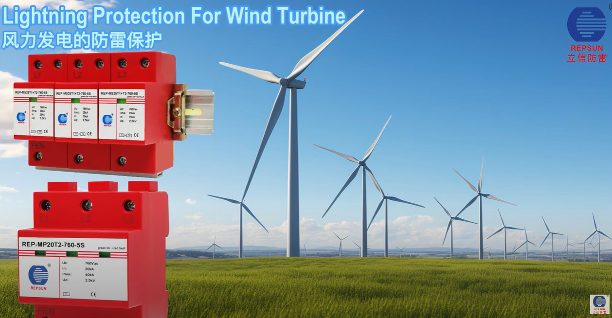 Lightning Protection, For Wind Turbine, SPD, surge protector - REPSUN ...